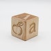 Wood Alphabet Block Set With American Sign Language - Etsy