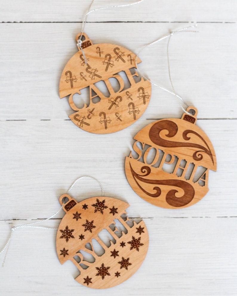 Personalized Wood Name Ornament - Etsy