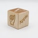 Wood Alphabet Block Set With American Sign Language - Etsy