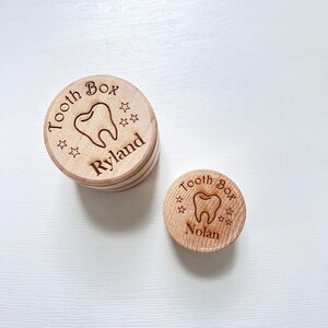 Personalized Wood Tooth Box - Etsy