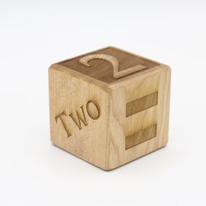 Wood Number Block Set - Etsy