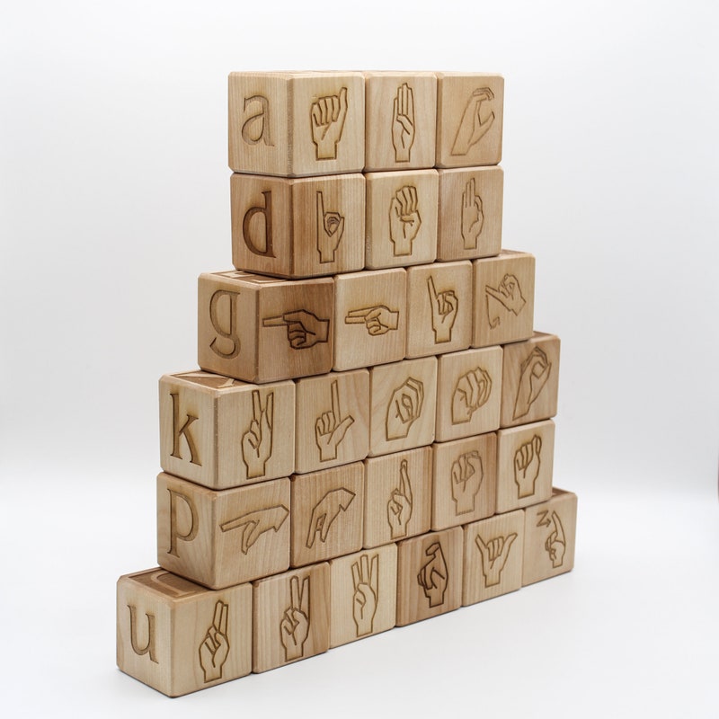 Wood Alphabet - Etsy