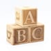 Wood Alphabet Block Set With Spanish - Etsy