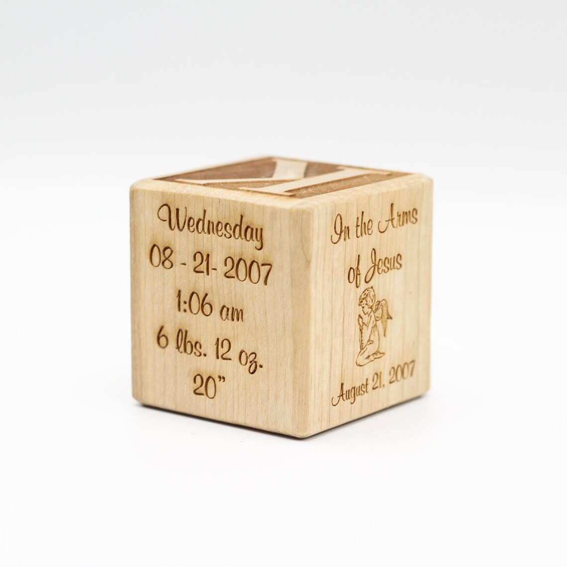 Personalized Wood Memorial Block | Etsy