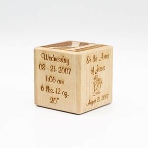 Personalized Wood Memorial Block - Etsy