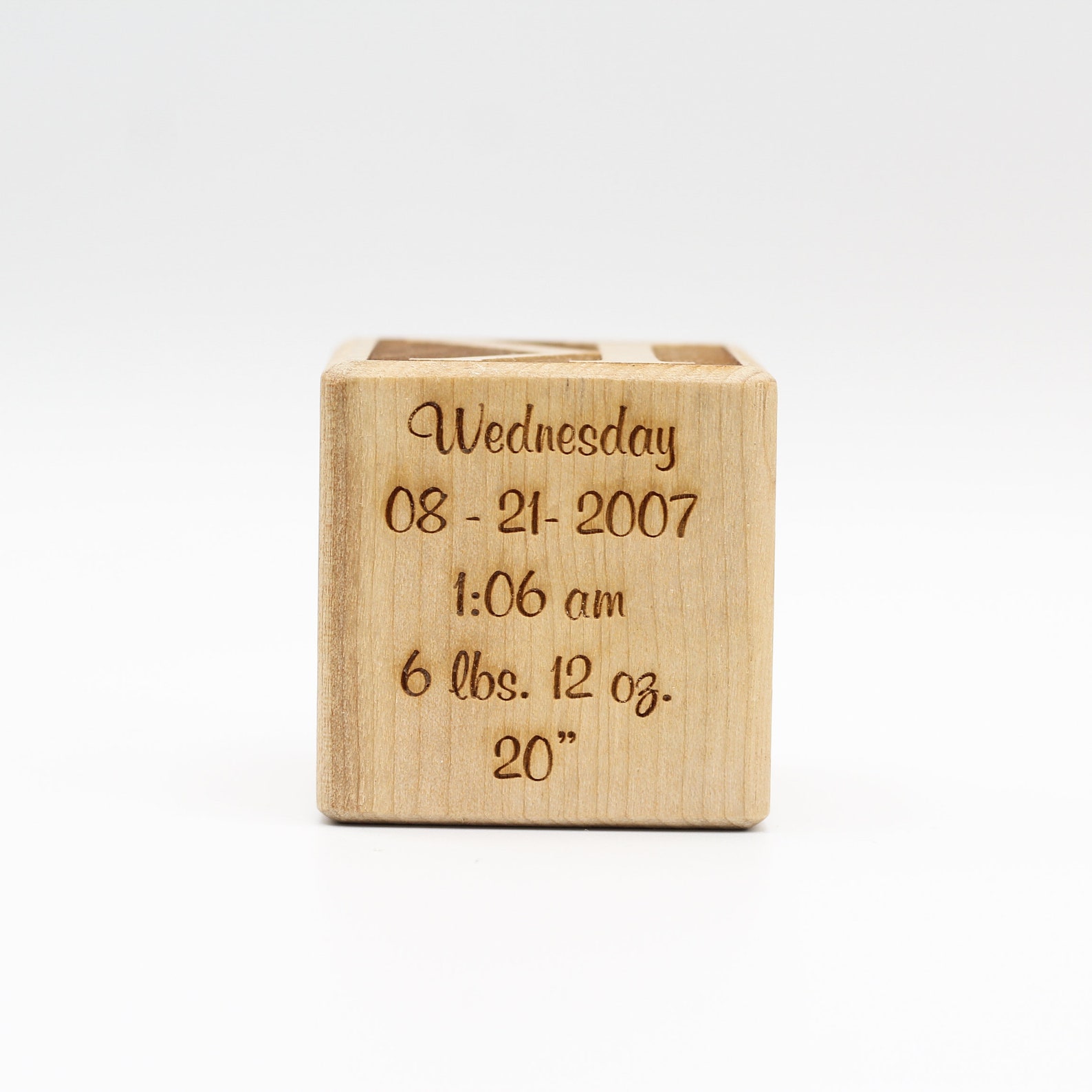 Personalized Wood Memorial Block | Etsy