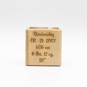 Personalized Wood Memorial Block - Etsy