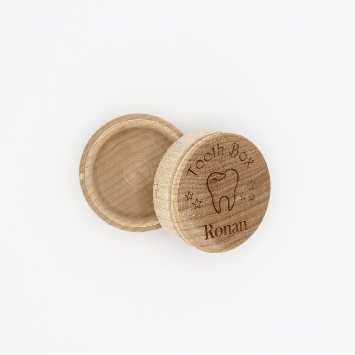 Personalized Wood Tooth Box - Etsy