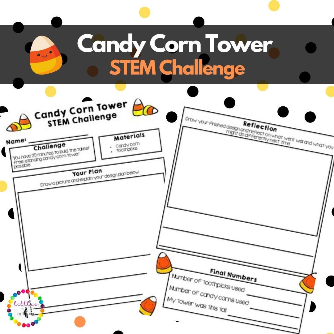 Candy Corn Tower STEM Challenge Halloween Elementary Fun STEAM Etsy candy-corn-tower-stem-challenge-halloween-elementary-fun-steam-etsy
