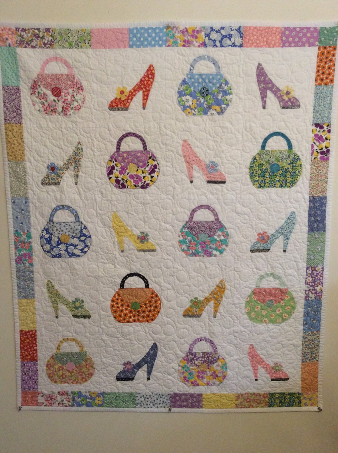 Handmade "pumps and Pocketbooks " Quilt ! - Etsy