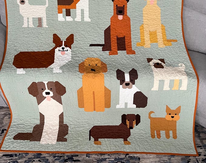 Dog Park Quilt, by Elizabeth Hartman - Etsy