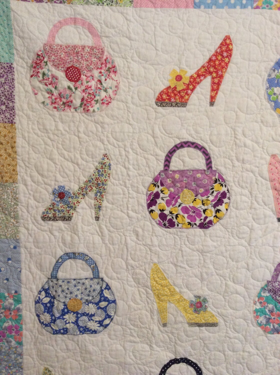 Handmade "pumps and Pocketbooks " Quilt ! - Etsy
