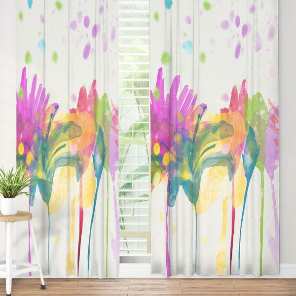 Colorful Curtains - Etsy