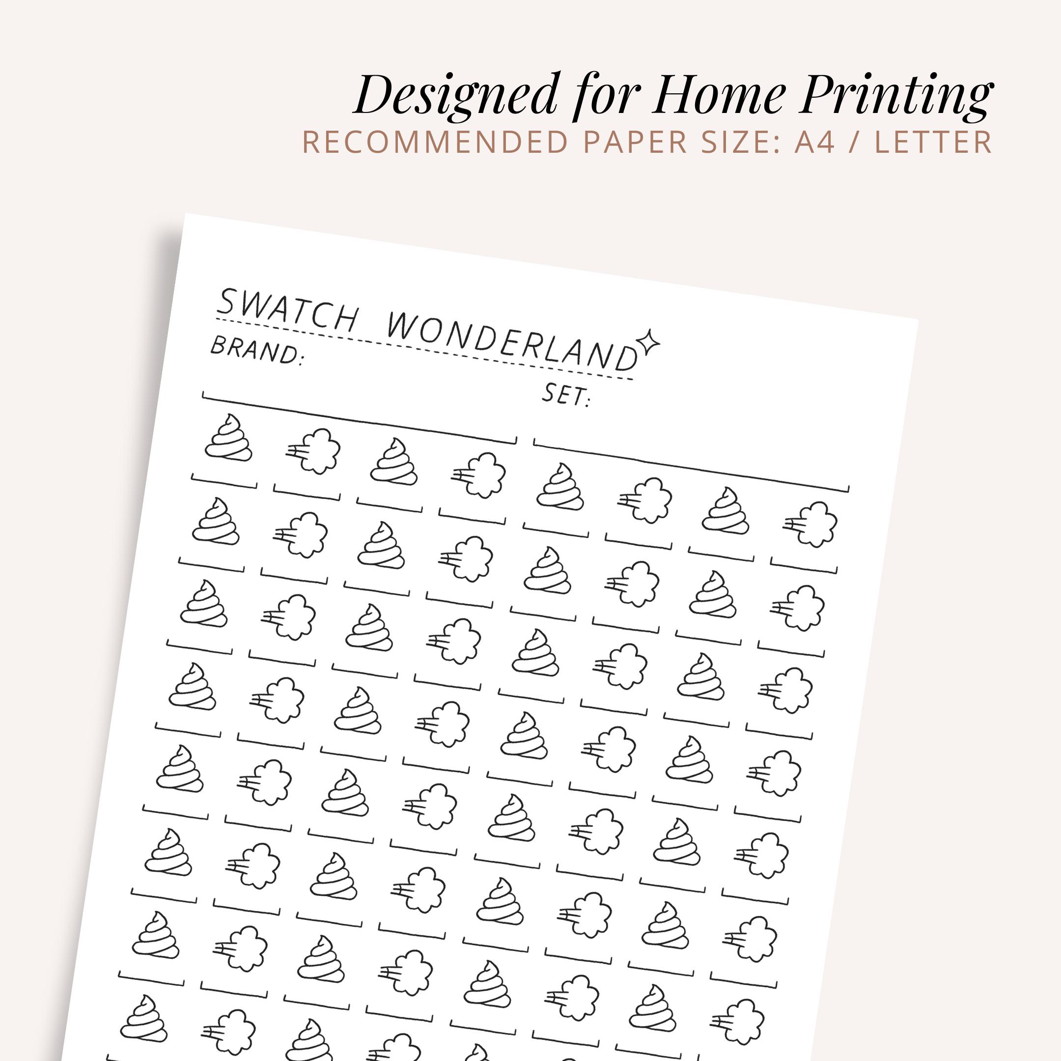 Silly Poop Fart Printable Color Test Pages for Pencils and Markers ...