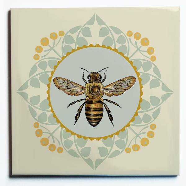 Bee Tile - Etsy