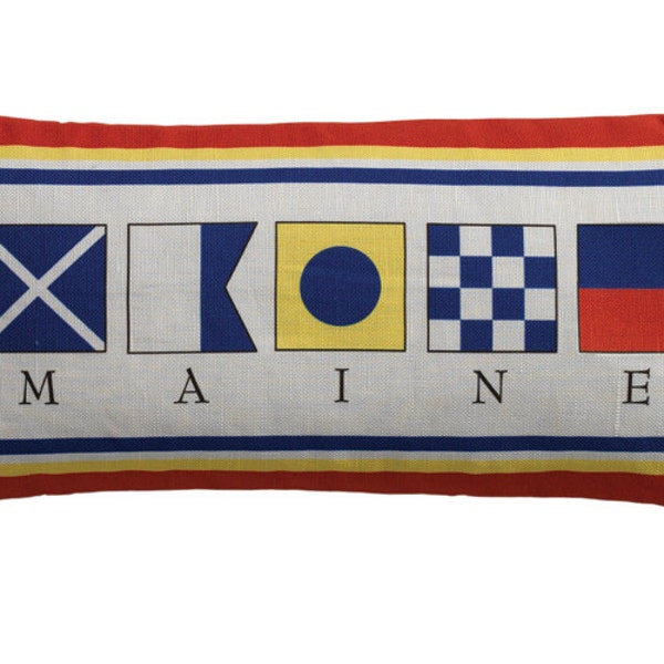 Nautical Flag Pillow - Etsy