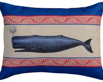 Blue Whale Pillow - Etsy