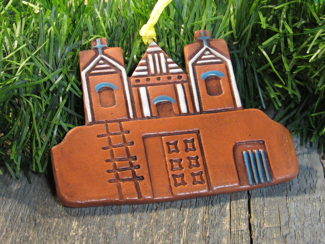 Santuario De Chimayo Mission Church Christmas Tree Ornament Southwest ...