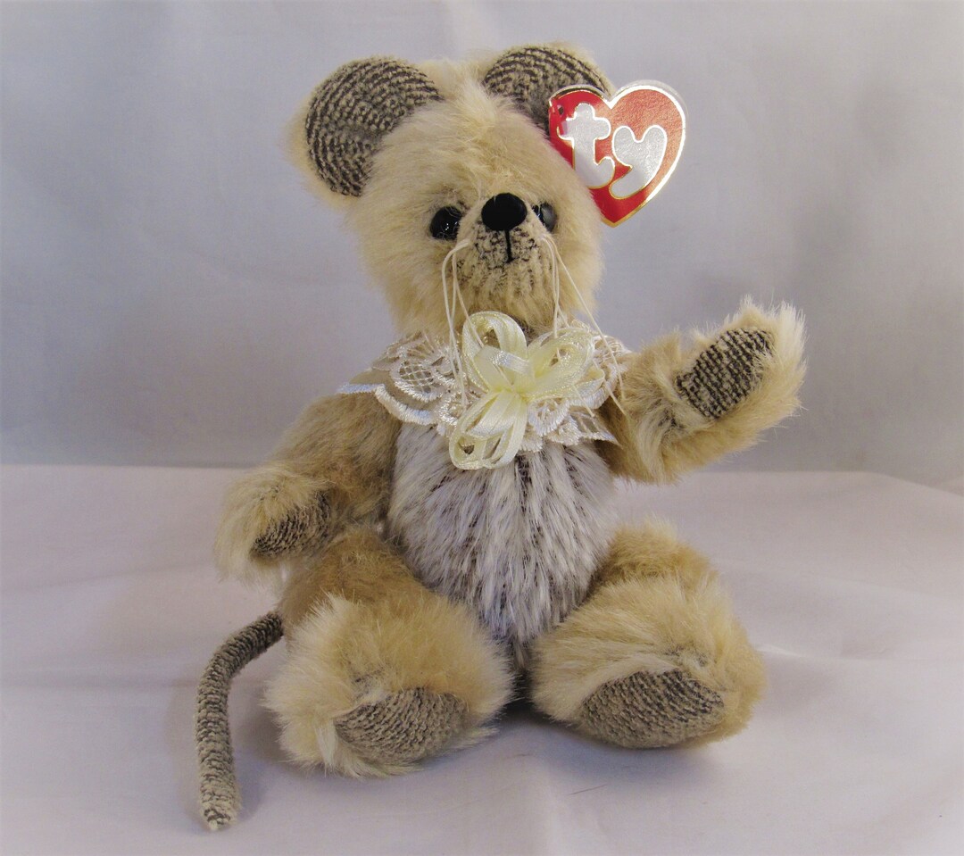 Ty Attic Treasures Collection Minerva Fully Jointed Mouse Plush Stuffed ...