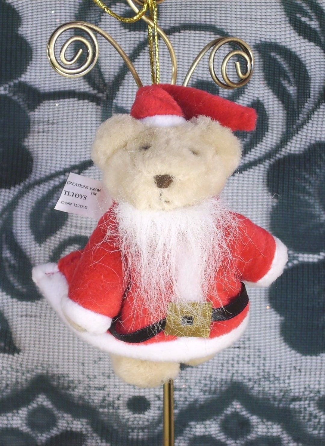 Teddy Bear Mini Wee Bear Village Santa Claus Ganz Plush Teddy - Etsy