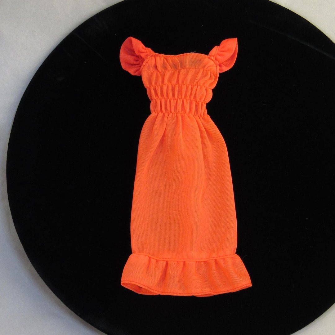 Vintage Barbie Midge Clothes 1970s Best Buy Bright Orange Tangerine ...