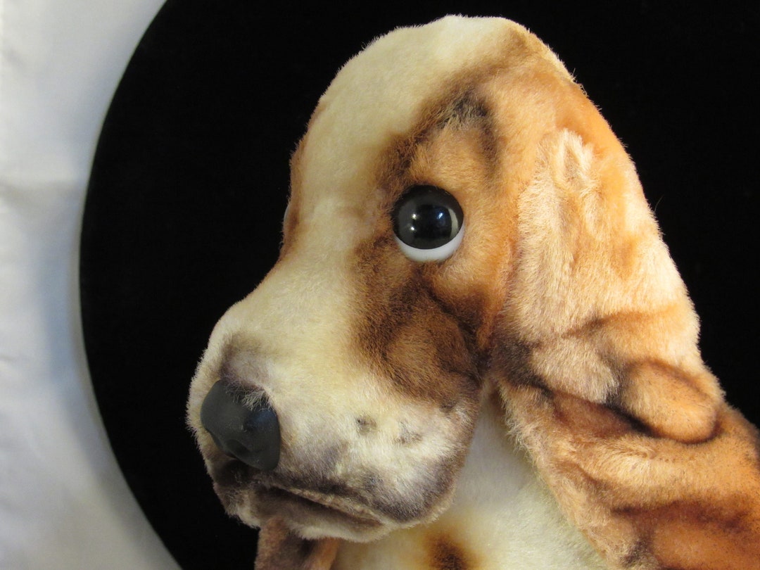 Rare Vintage Kamar Japan Basset Hound Dog Puppy Clyde 3810 Stuffed ...
