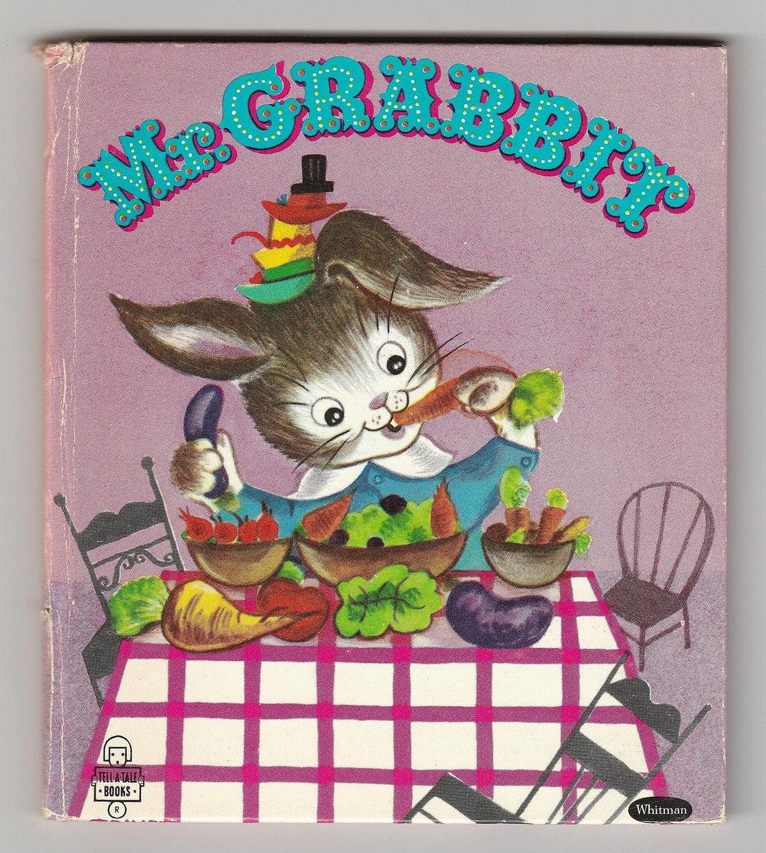 Vintage Childrens Book Tell a Tale Mr Grabbit 1952 Whitman Story by ...
