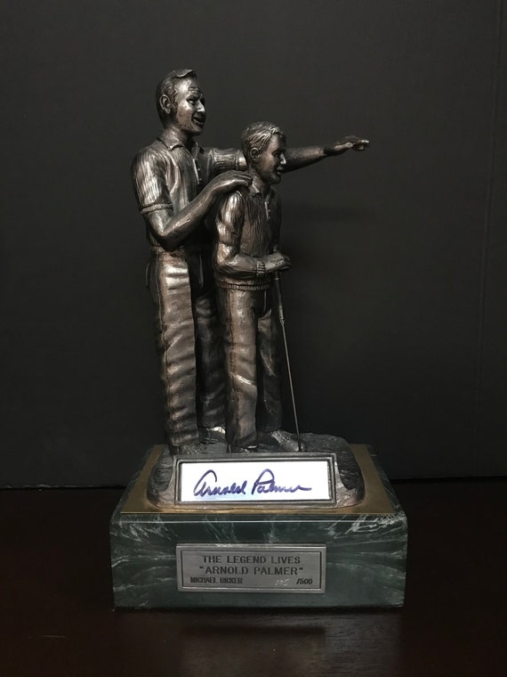Genuine Michael Ricker Pewter Statue Golf Signature Series | Etsy