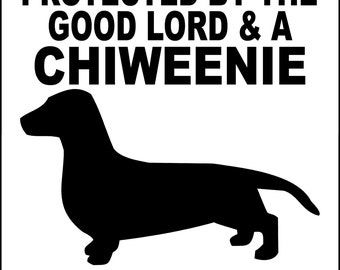 Chiweenie decal | Etsy