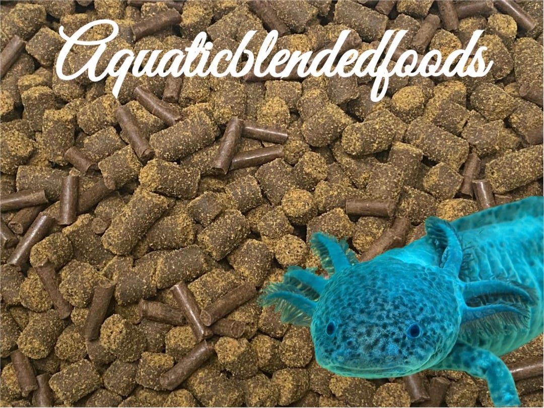 Gourmet Adult Axolotl Large Pellet and Stick Mix 6.3mm Soft Bits ...