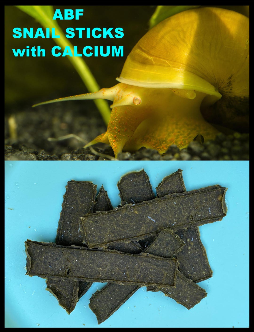 ADF Dehydrated Freshwater Snail Food Strips, Snail Food, Snello,15% ...