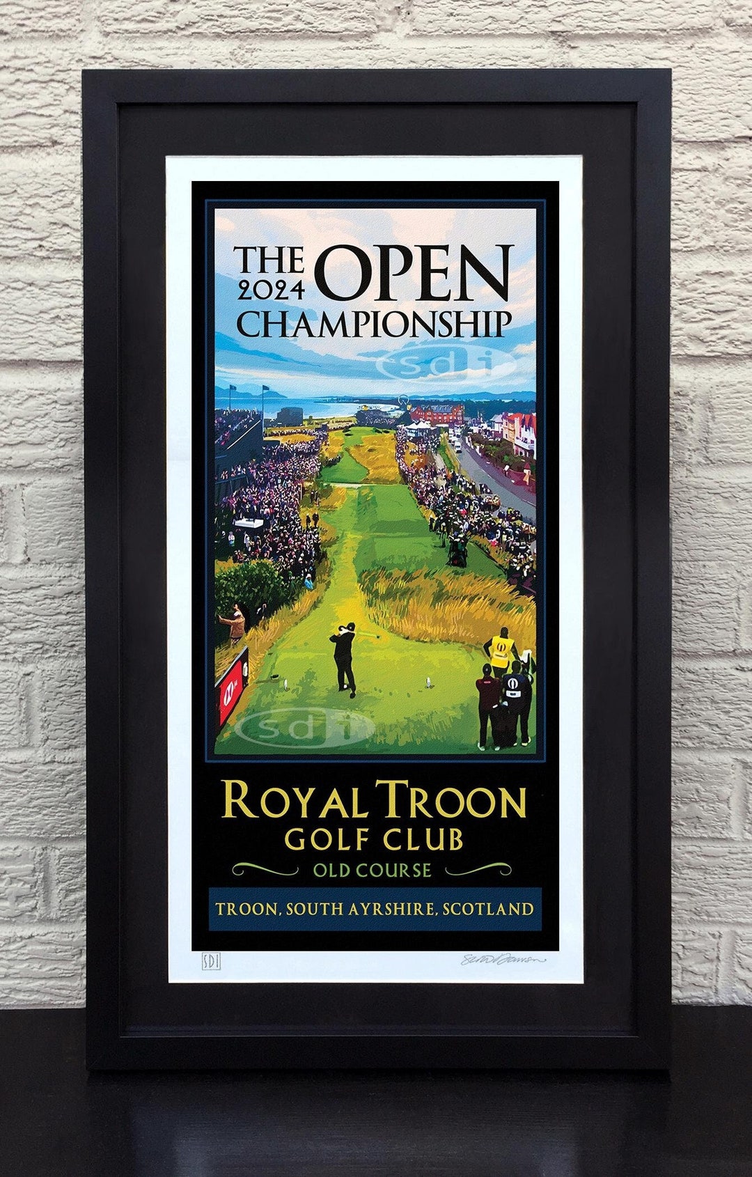 The Open, British Open, 2024 Royal Troon Golf Art Golf Gift Sports ...