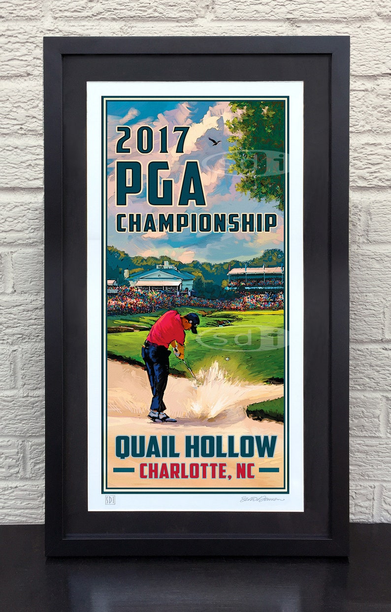 PGA Championship at Quail Hollow 2017 Golf Gift Sports Art Poster Print ...