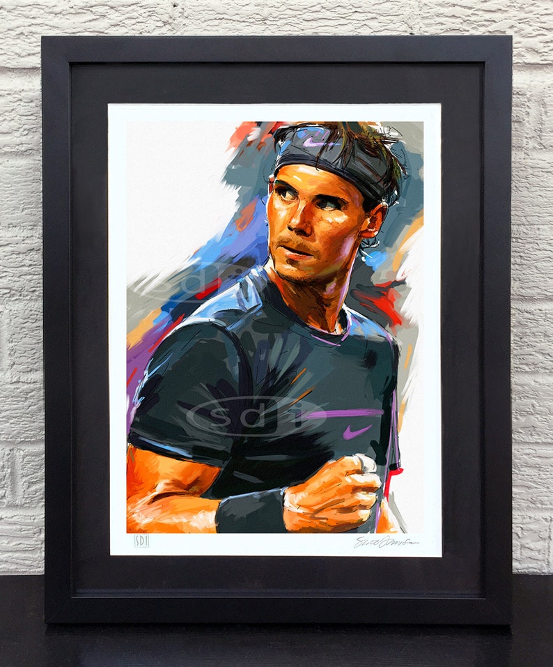 Rafael Nadal Tennis Sports Art Poster Print - Etsy