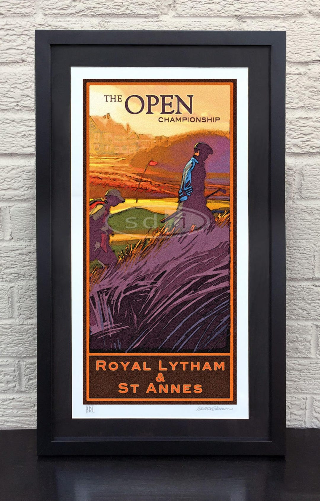 British Open Golf Gift Sports Art Poster Print Painting - Etsy