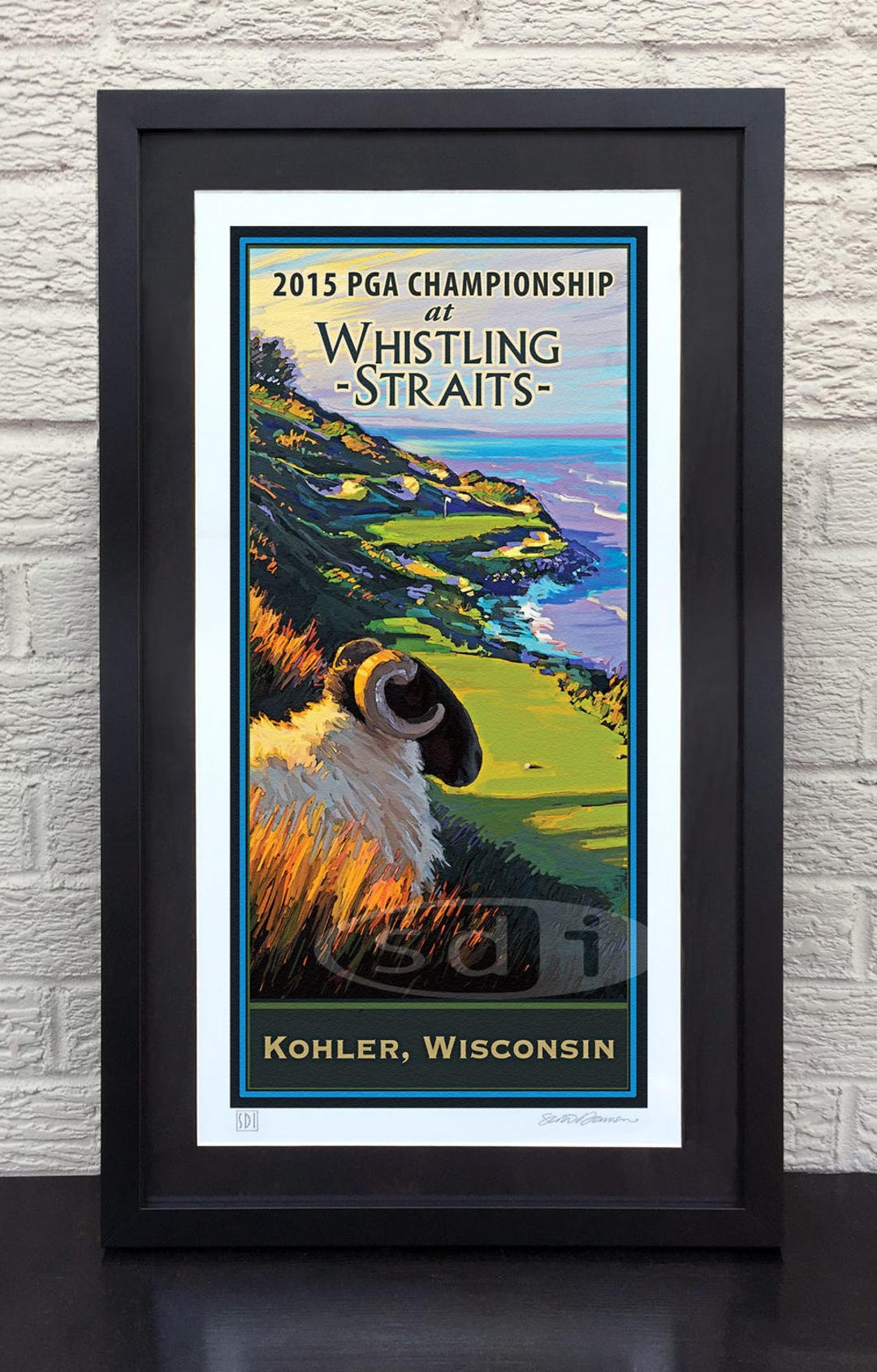 The PGA Championships, Whistling Straits, Kohler, WI Art Golf Gift ...