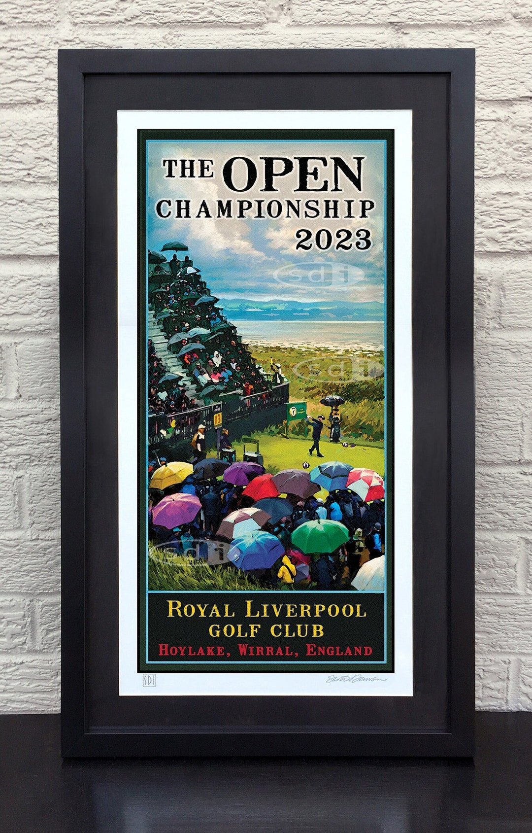 British Open 2023 Royal Liverpool Golf Art Poster Print - Etsy