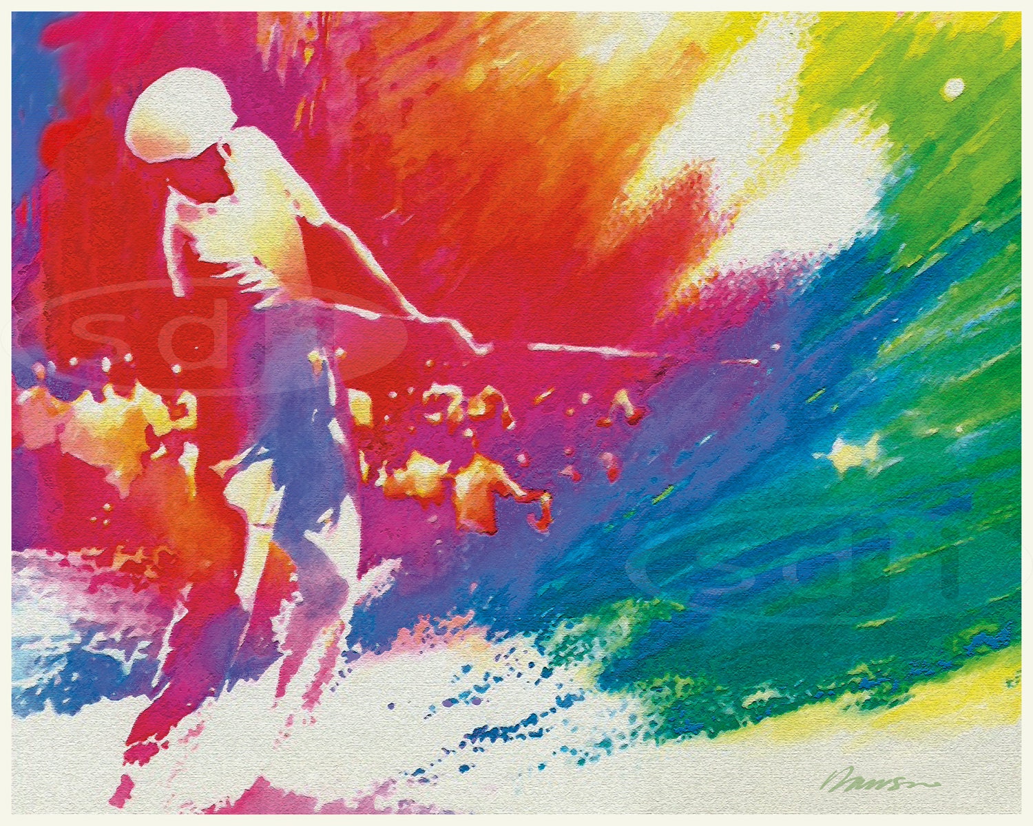 Colorful Golf Art Sports Poster-print - Etsy