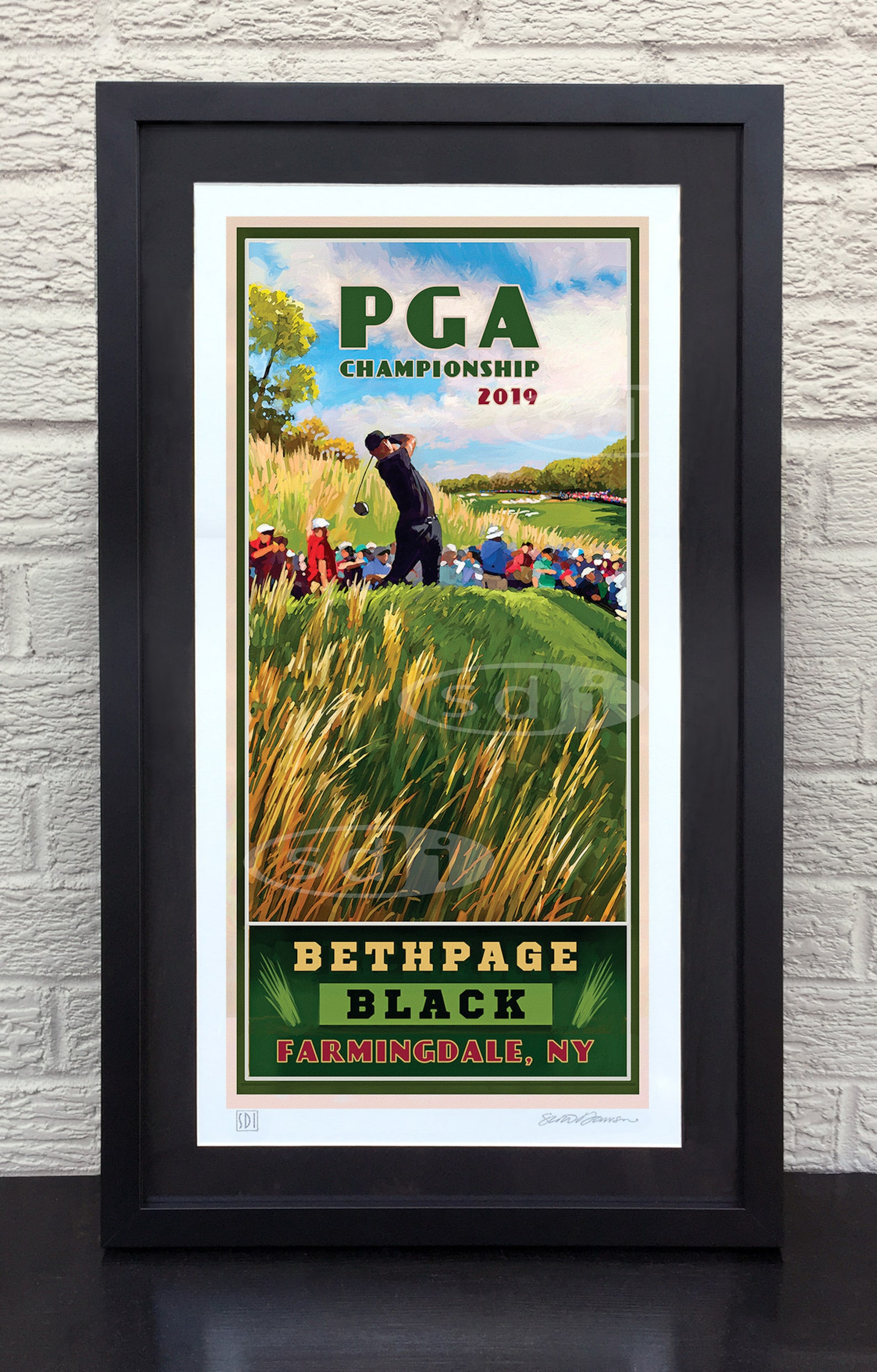 PGA Championship at Bethpage Black 2019 Golf Gift Sports Art Poster ...