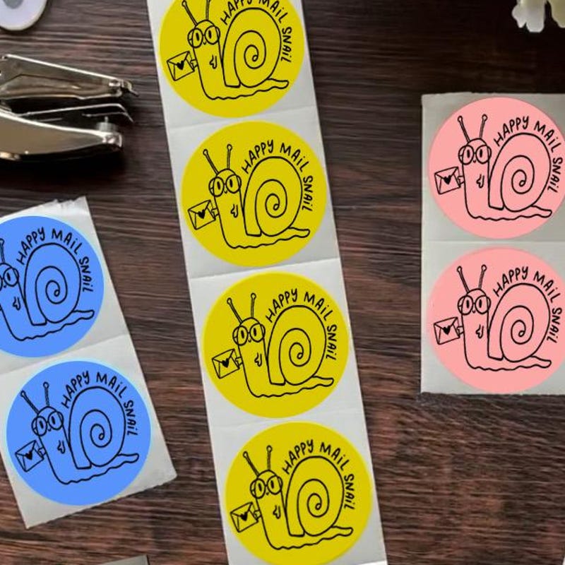 Snail Mail Stickers - Etsy
