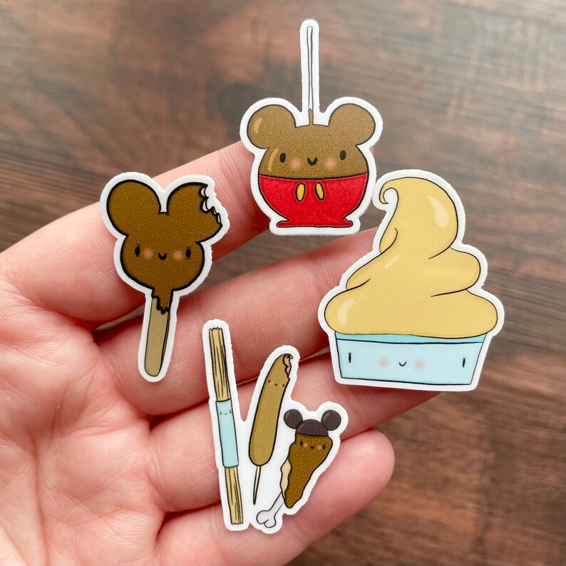 Mini Disney Treats Sticker Bundle Pack of 4 - Etsy