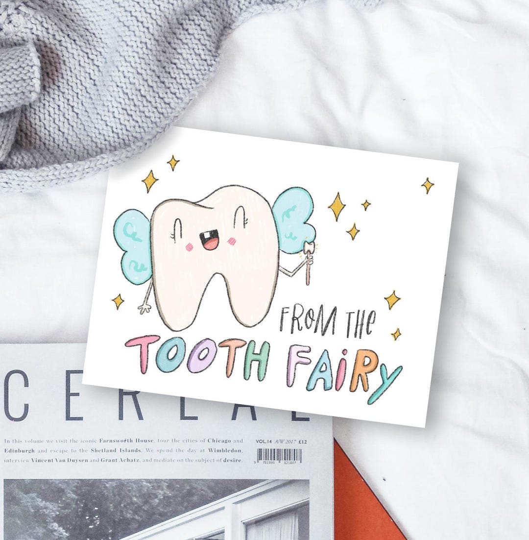 From the Tooth Fairy Card, Envelope, & Optional Handwritten Card ...