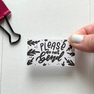 Do Not Bend Stickers | Mail Stickers | Small Business Stickers ...