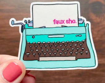Typewriter Sticker Vinyl Sticker Pack Bumper Stickers for - Etsy