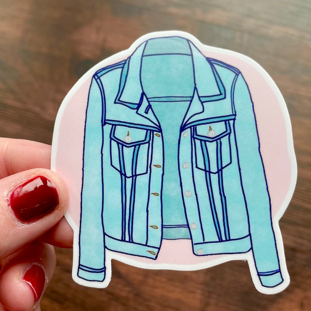 SALE Cute Vintage Jean Jacket Sticker - Etsy UK