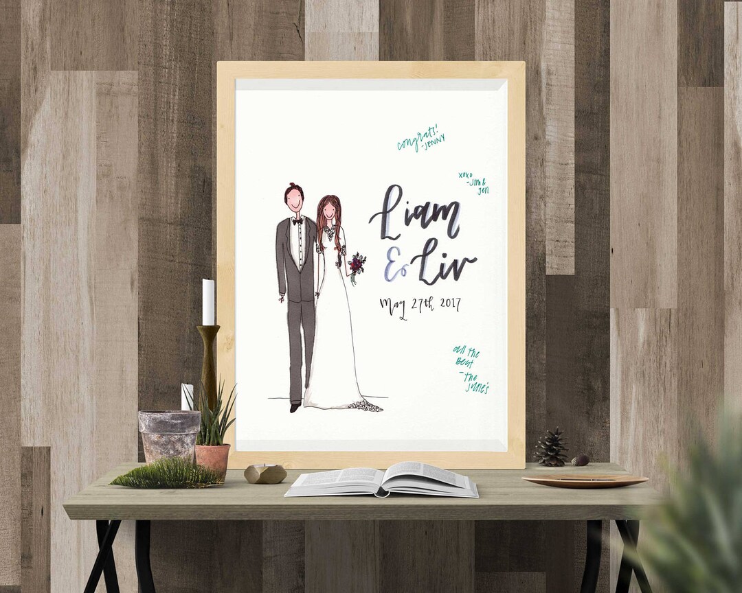 Wedding Illustration or Wedding Guest Signature “book” | Wedding or ...
