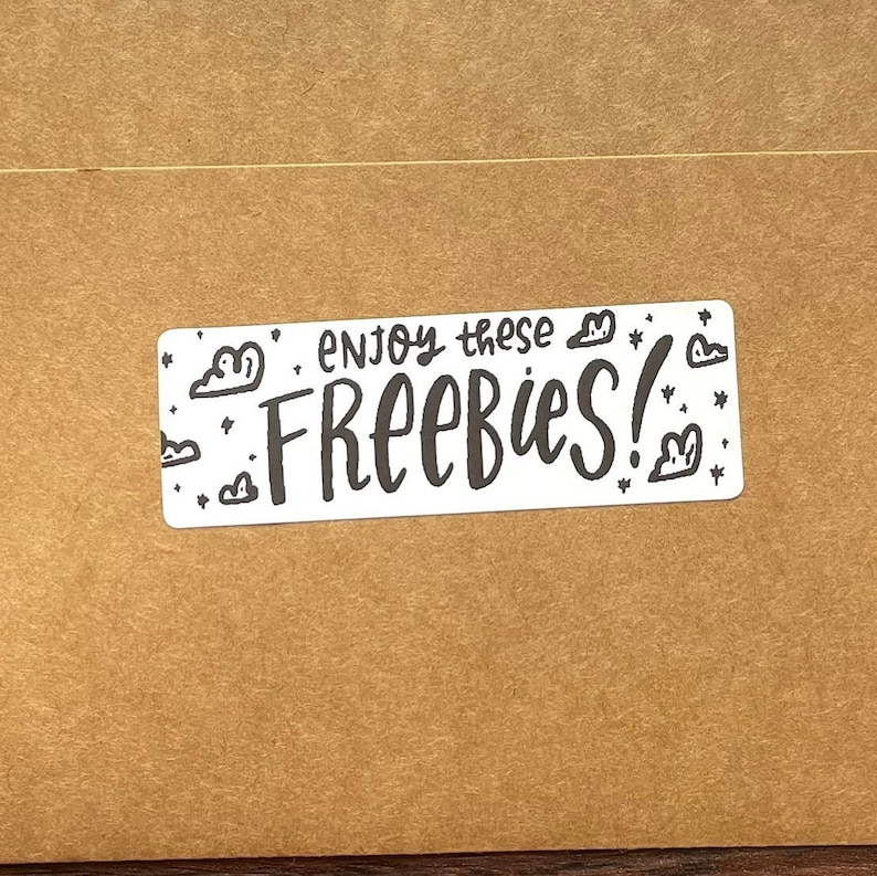 Enjoy These Freebie Stickers Mail Stickers Small Business | Etsy