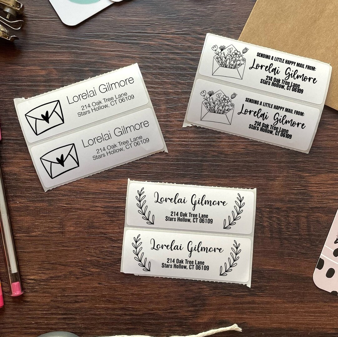 Custom Address Label Envelope Stickers | Mail Stickers | Small Business ...
