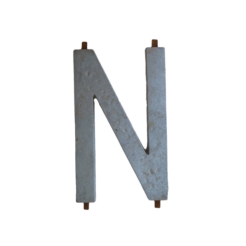 Metal Letter N - Etsy