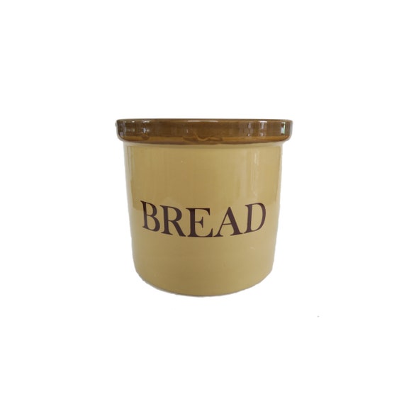 Antique T.G. Green Brown and Yellow Glazed Ceramic Bread Crock | Etsy